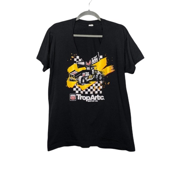 Vintage | Tops | Vintage Racing Race Car Trop Artic Route 66 Vtg Single ...